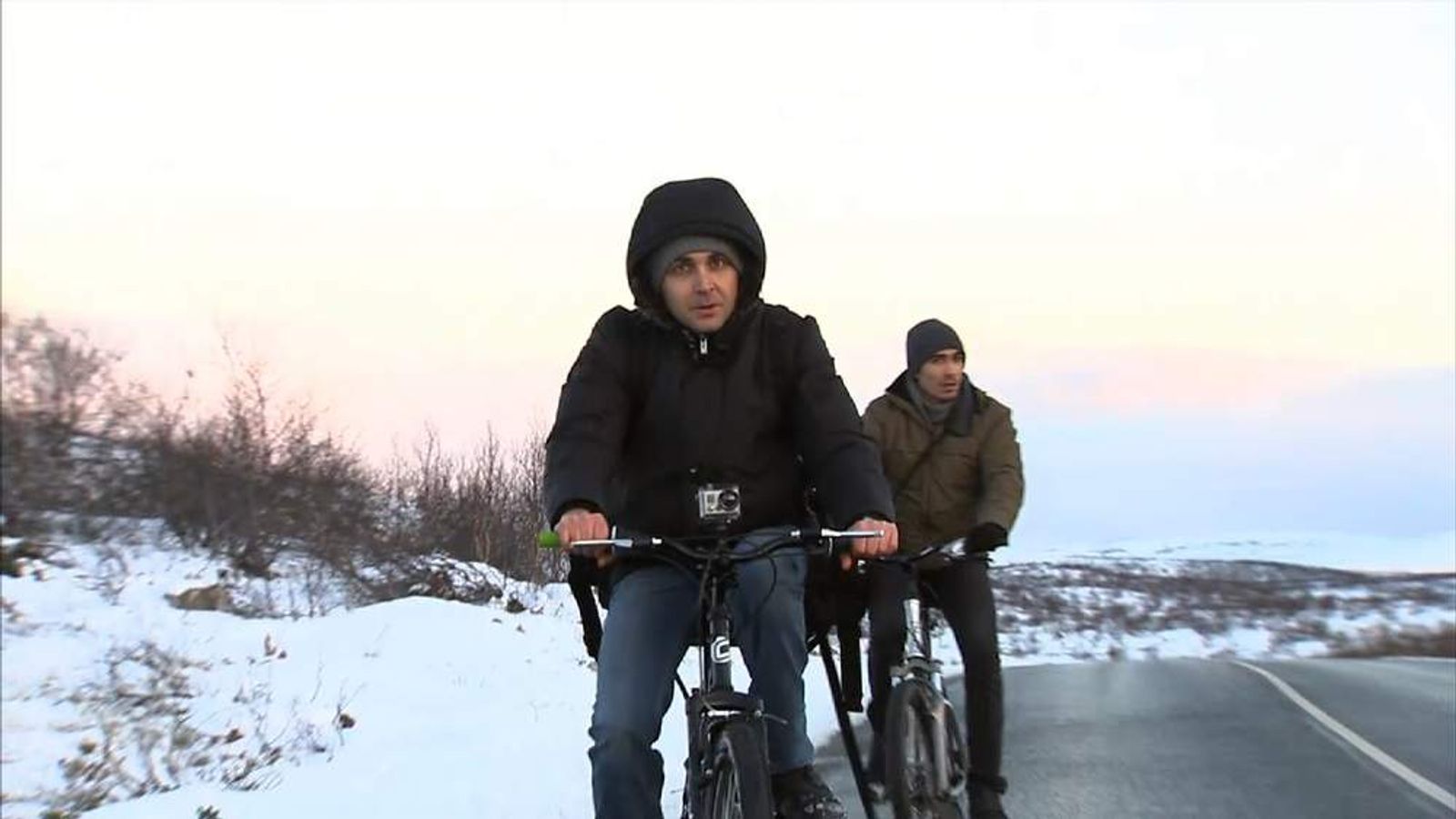 Syrian Refugees Cycle To Freedom In Norway | World News | Sky News