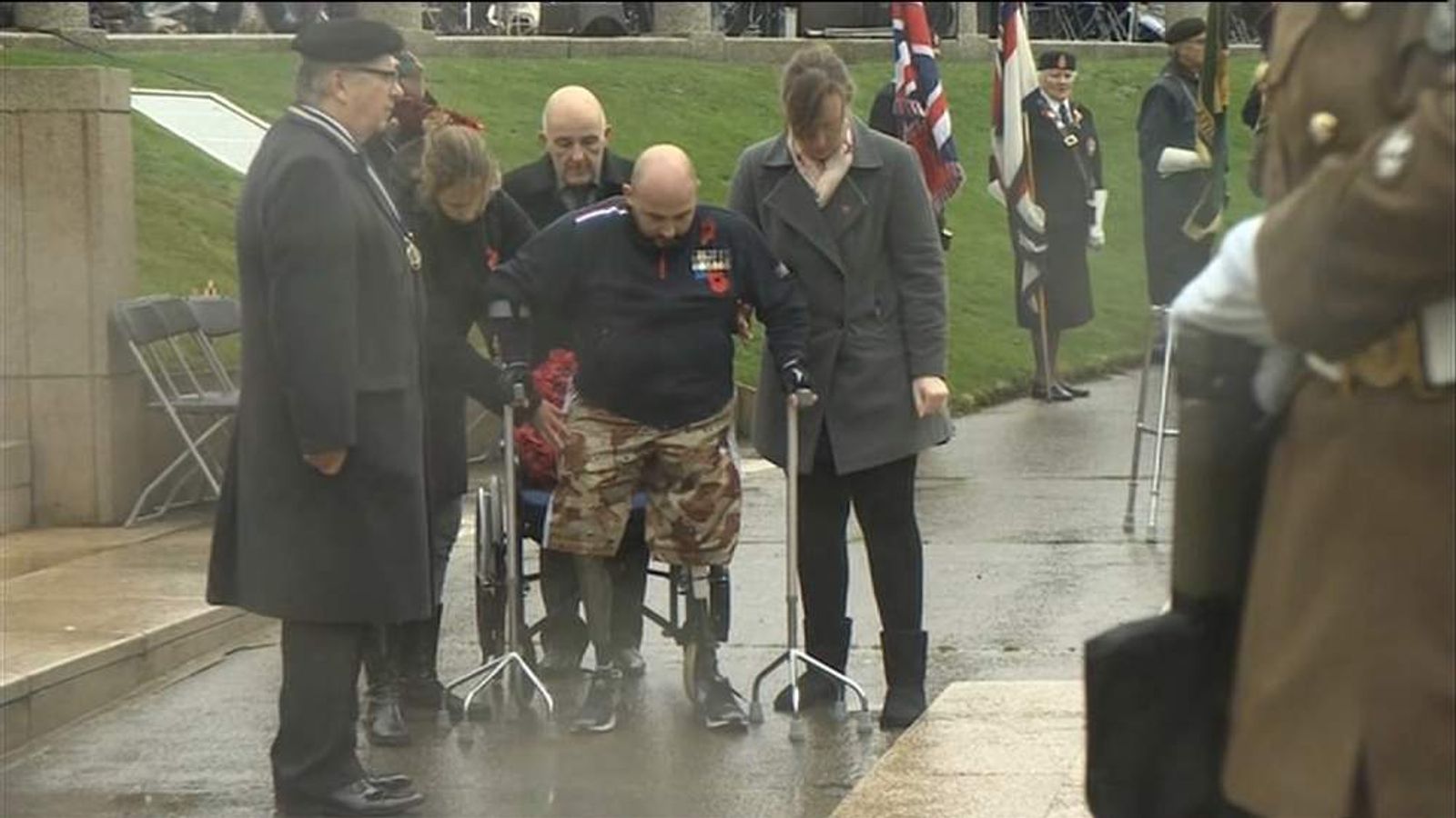 Sergeant Rick Clement Pays Respects At Blackpool Cenotaph | Scoop News ...
