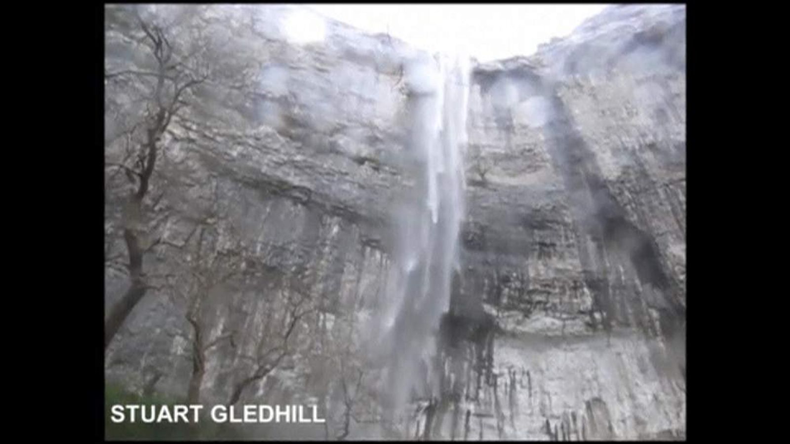 Floods Bring 260ft-High Waterfall Back To Life | UK News | Sky News