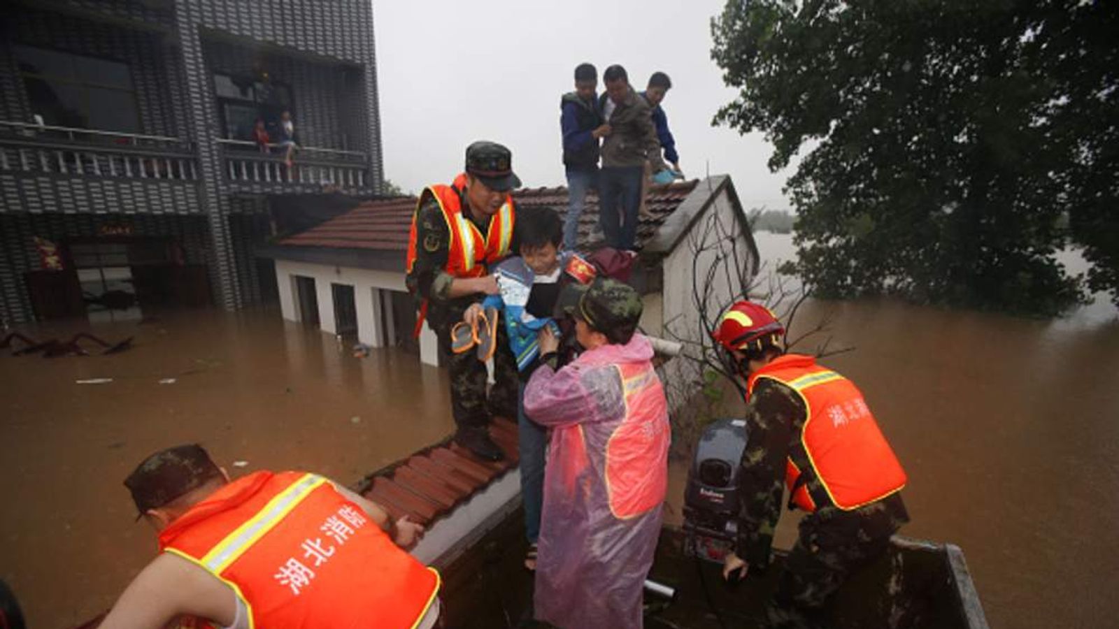 Extreme Flooding In China Kills At Least 61 | World News | Sky News