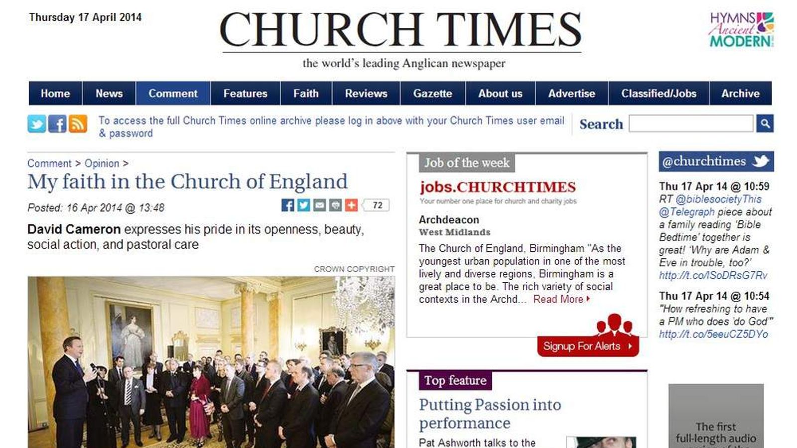 Cameron's Easter Message Not Just About God | Politics News | Sky News