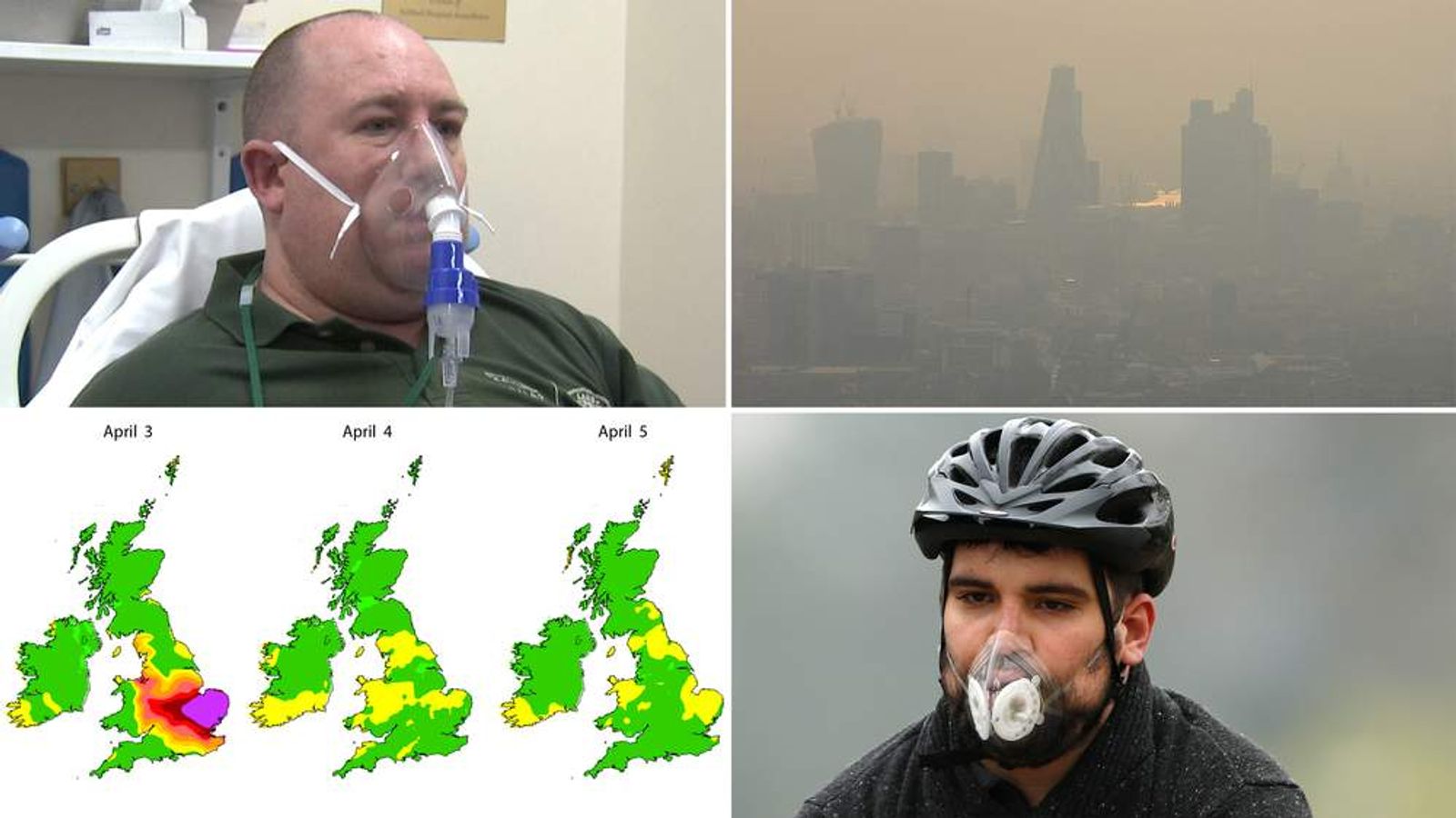 Smog Health Problems Spark Leap In 999 Calls | UK News | Sky News