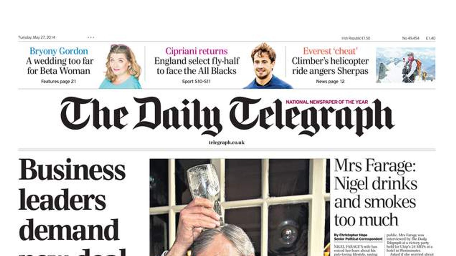 Tuesday's National Newspaper Front Pages | UK News | Sky News