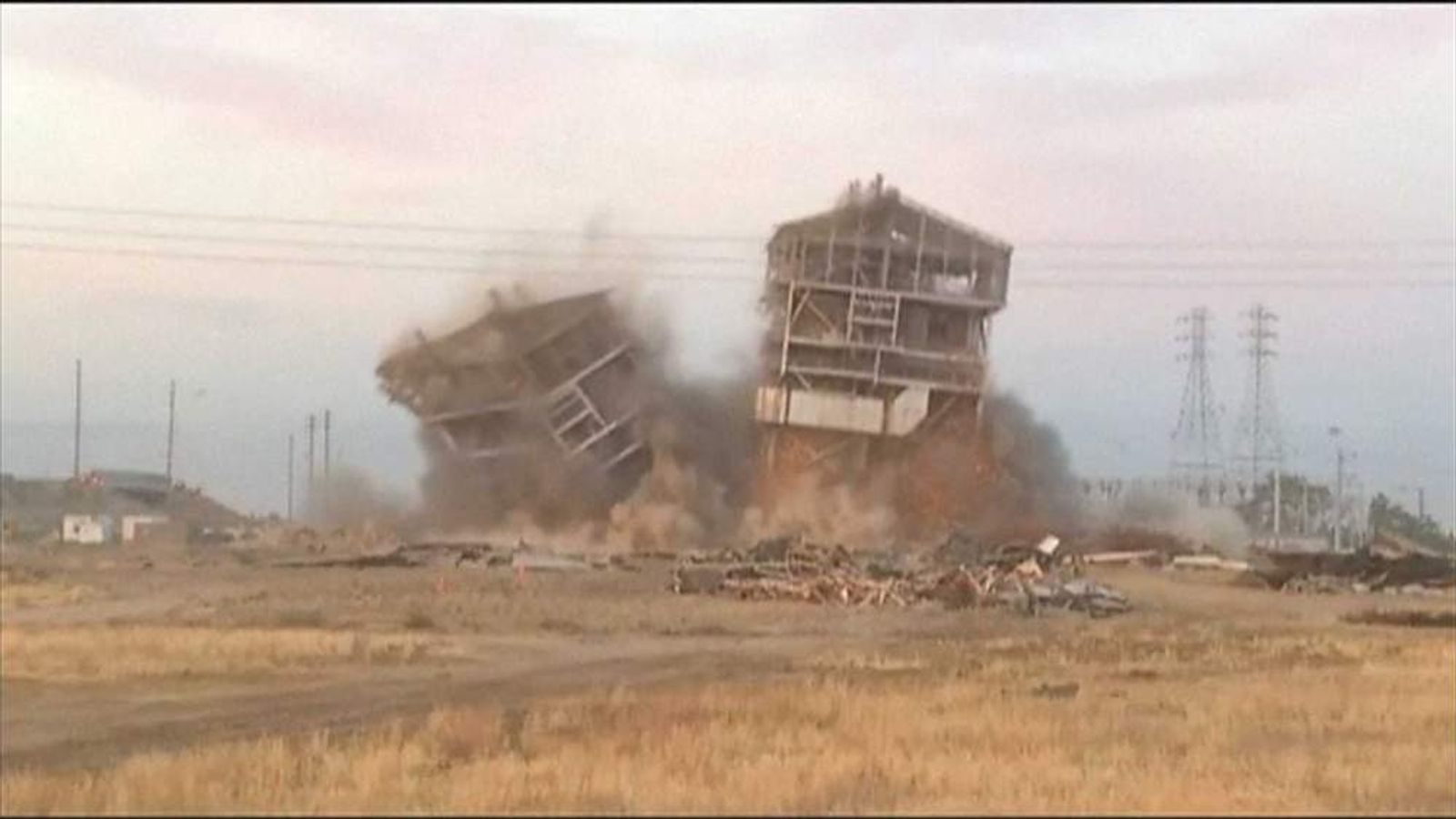 Plant Demolition Injures Five In California | US News | Sky News