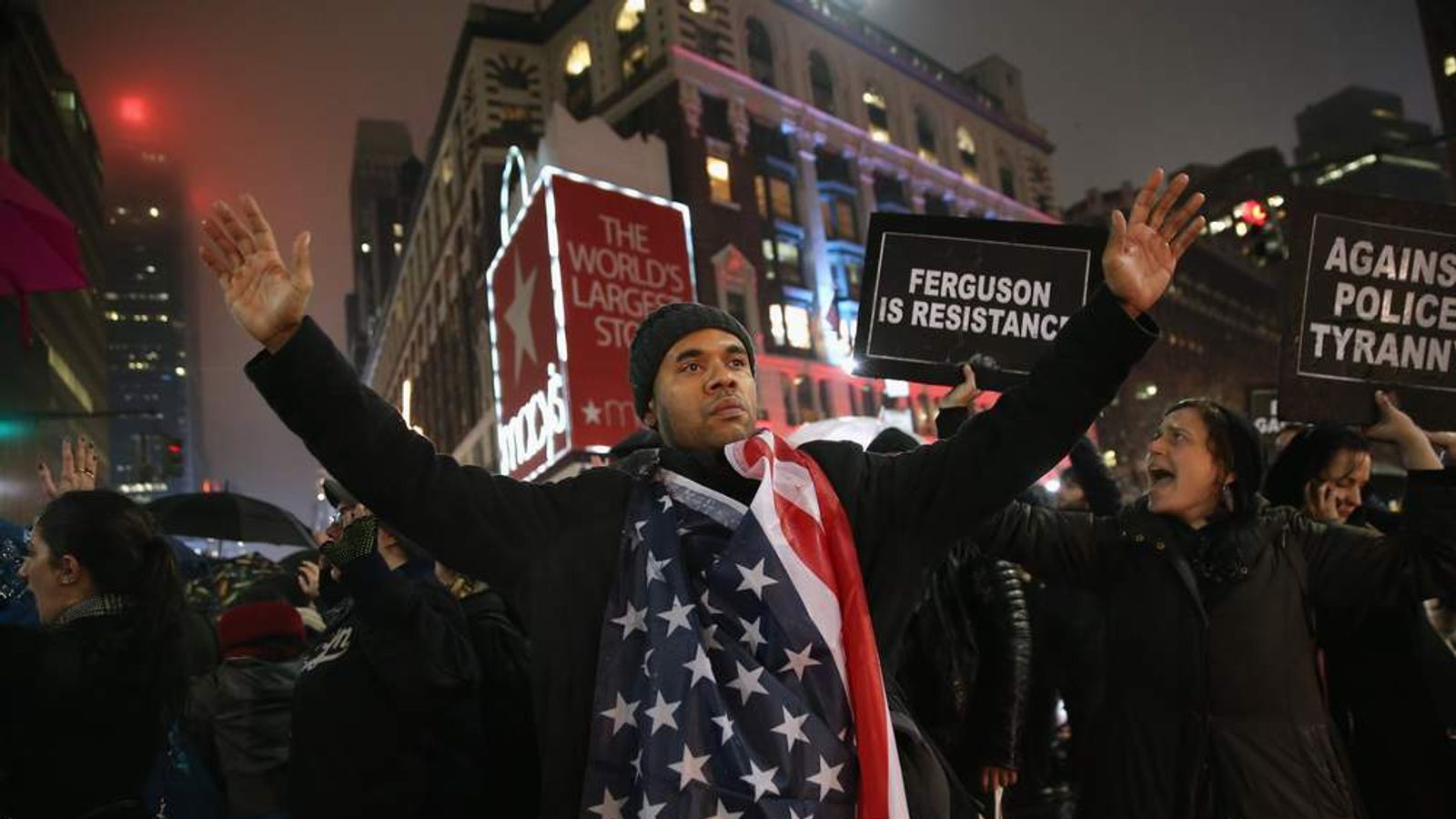 Third Night Of Protests Over Police Killings | World News | Sky News