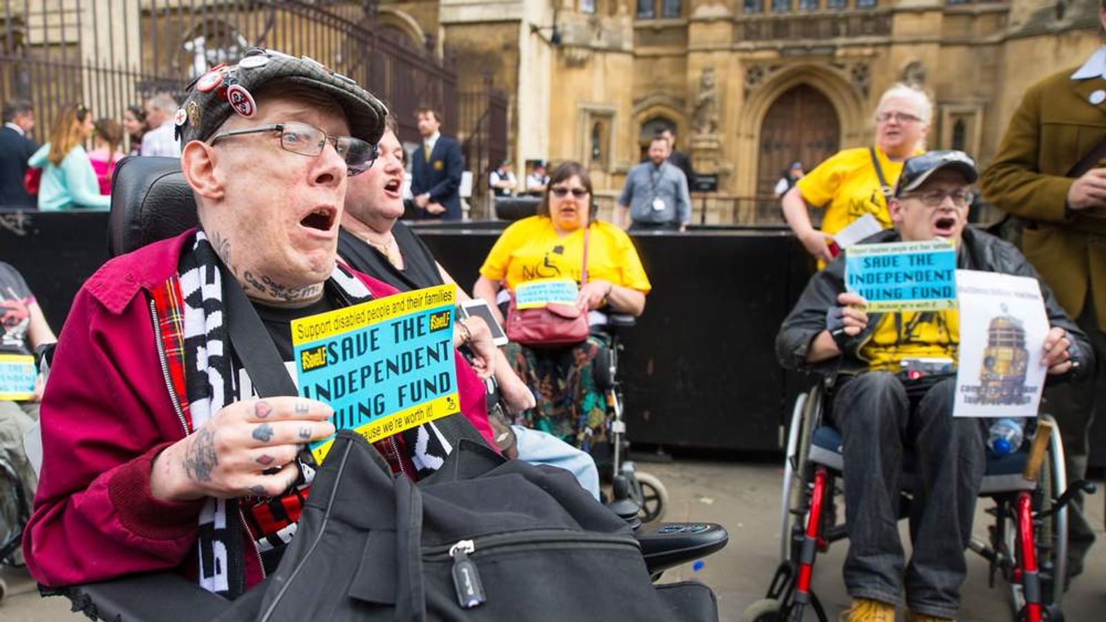 Disability Protesters Attempt To Storm PMQs | Politics News | Sky News
