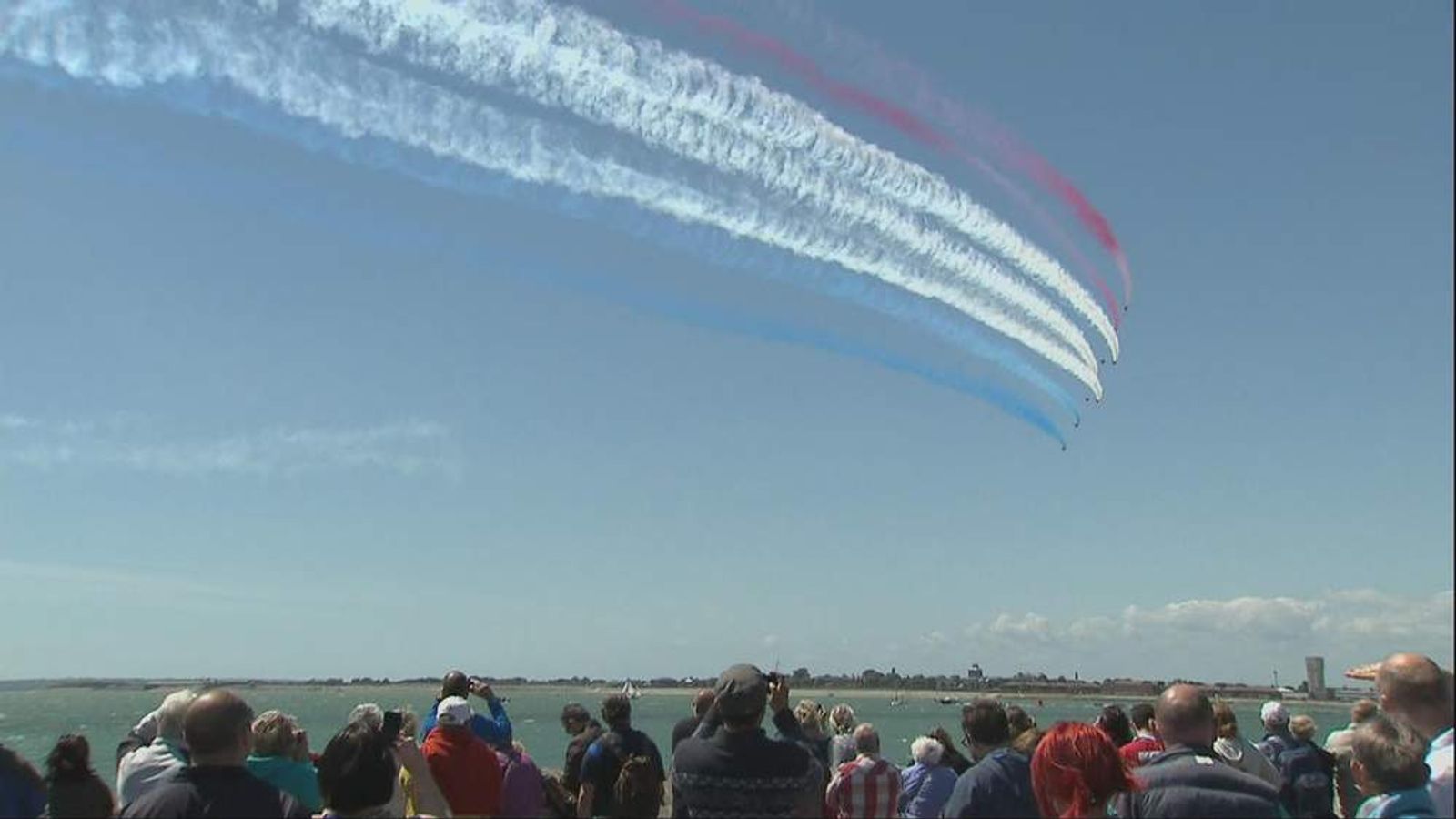 Red Arrows Display For D-Day Anniversary | UK News | Sky News