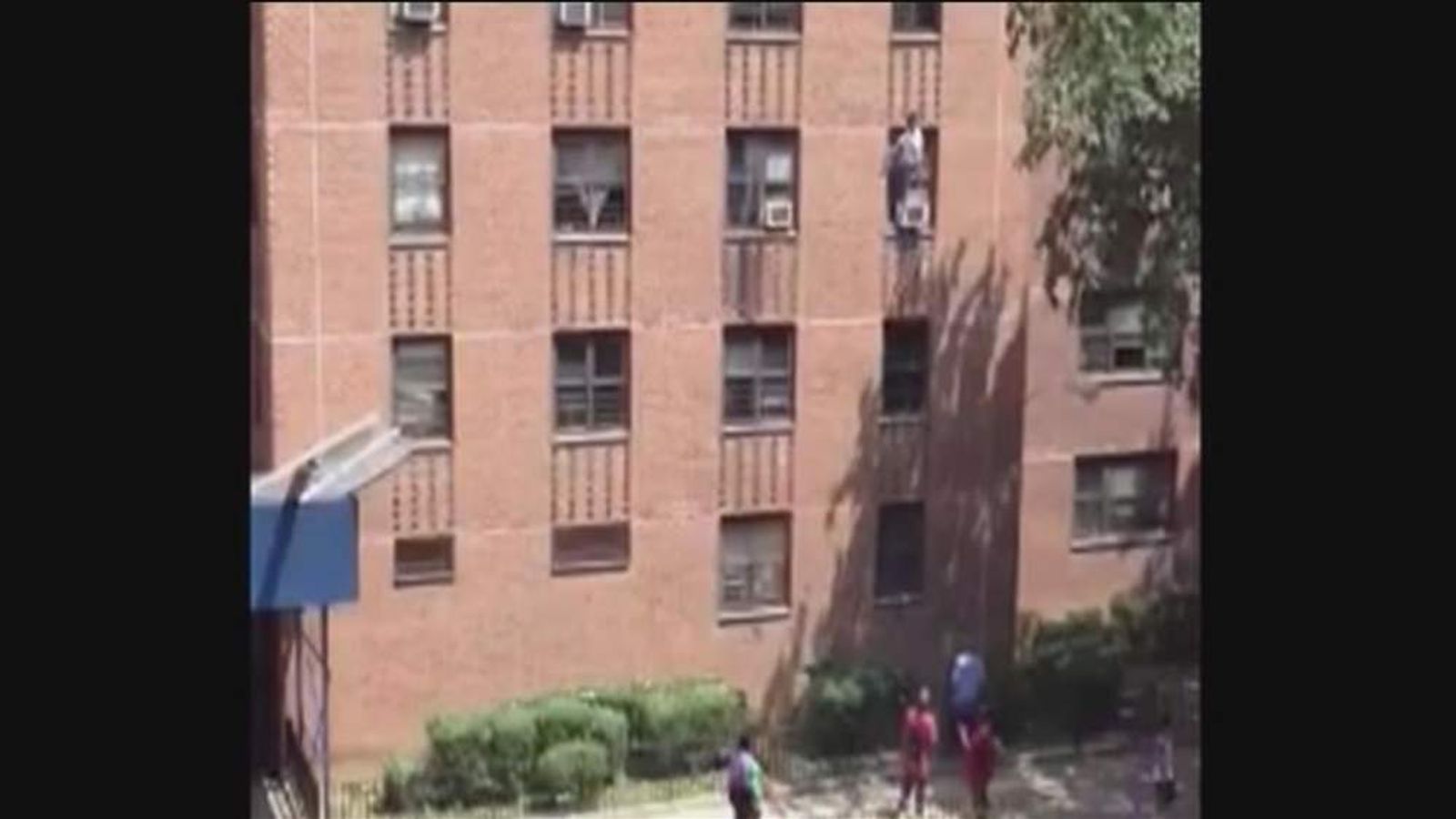 'Hero' Catches Girl After Three-Storey Fall | World News | Sky News