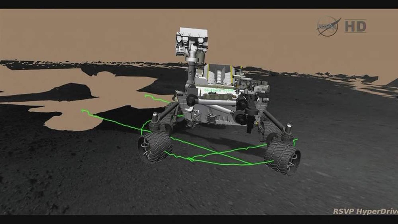 Nasa Curiosity Rover's First Mars Test Drive | Science, Climate & Tech ...