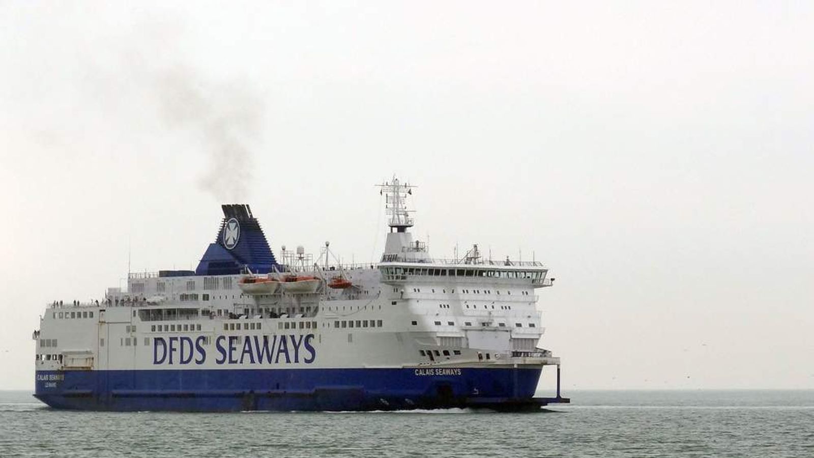 Dover Ferry Evacuated After Hitting Wall | UK News | Sky News
