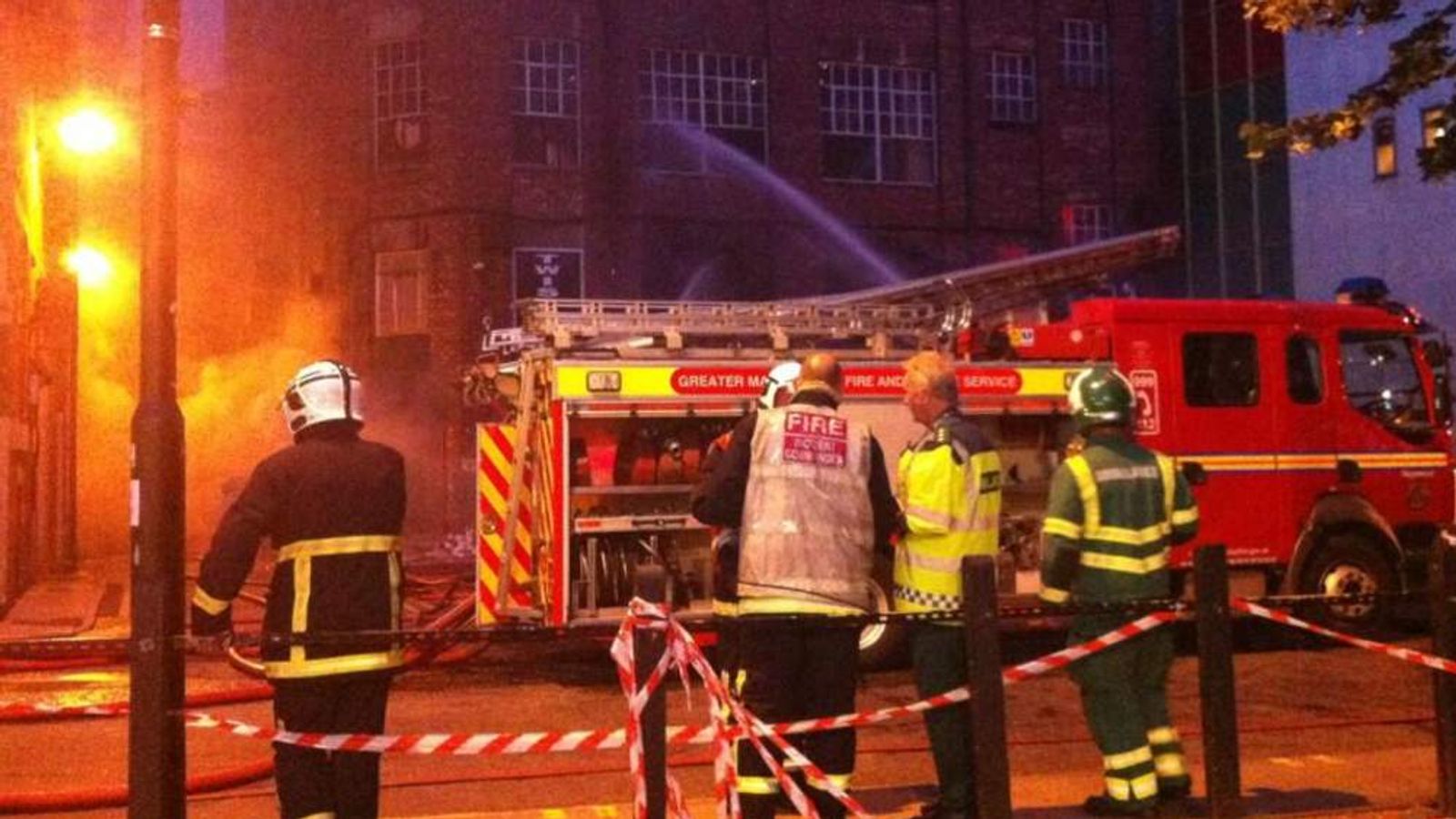 Manchester Fire: Crews Tackle City Centre Blaze | UK News | Sky News