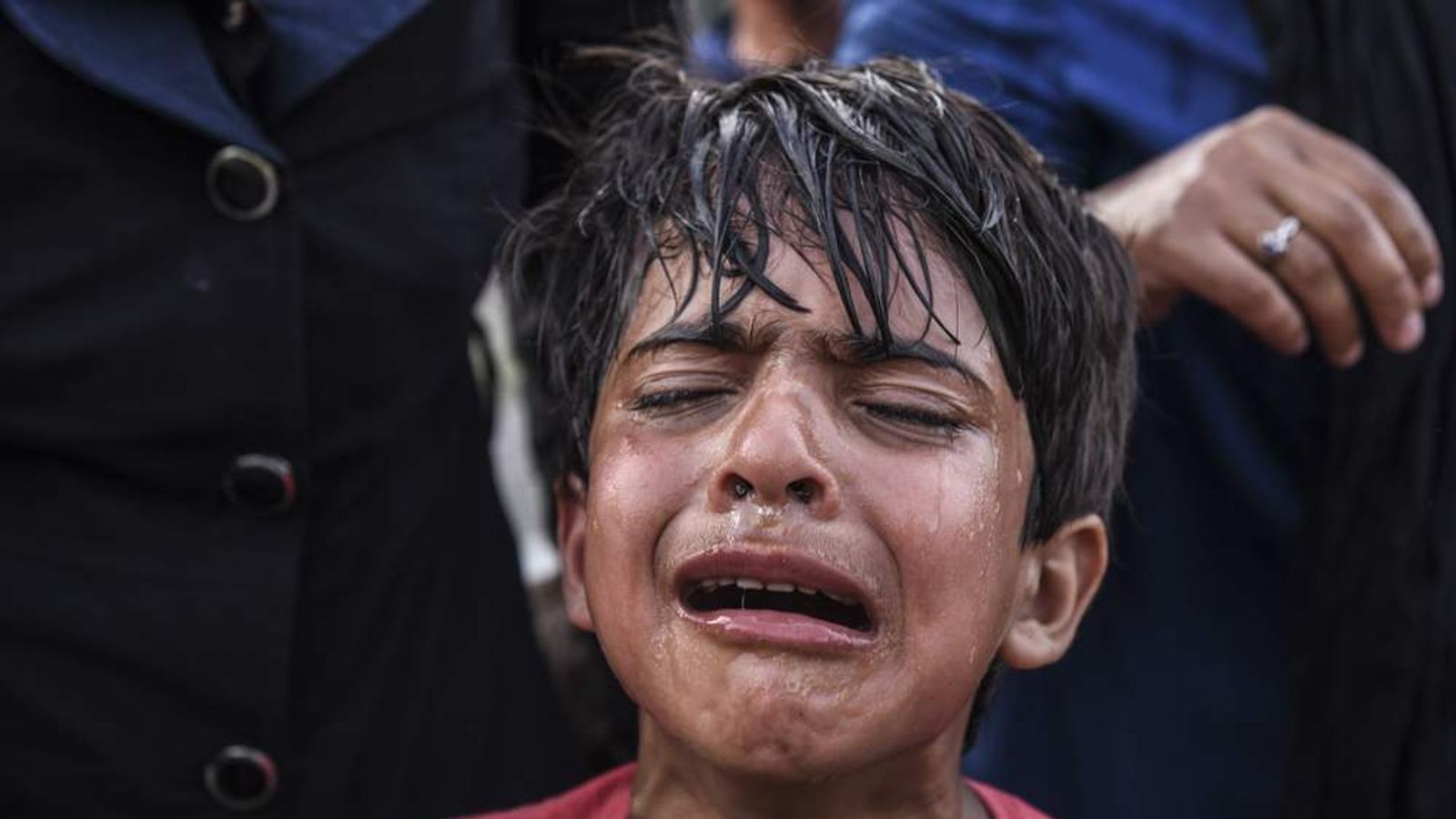 Children Injured As Tear Gas Fired At Refugees | World News | Sky News
