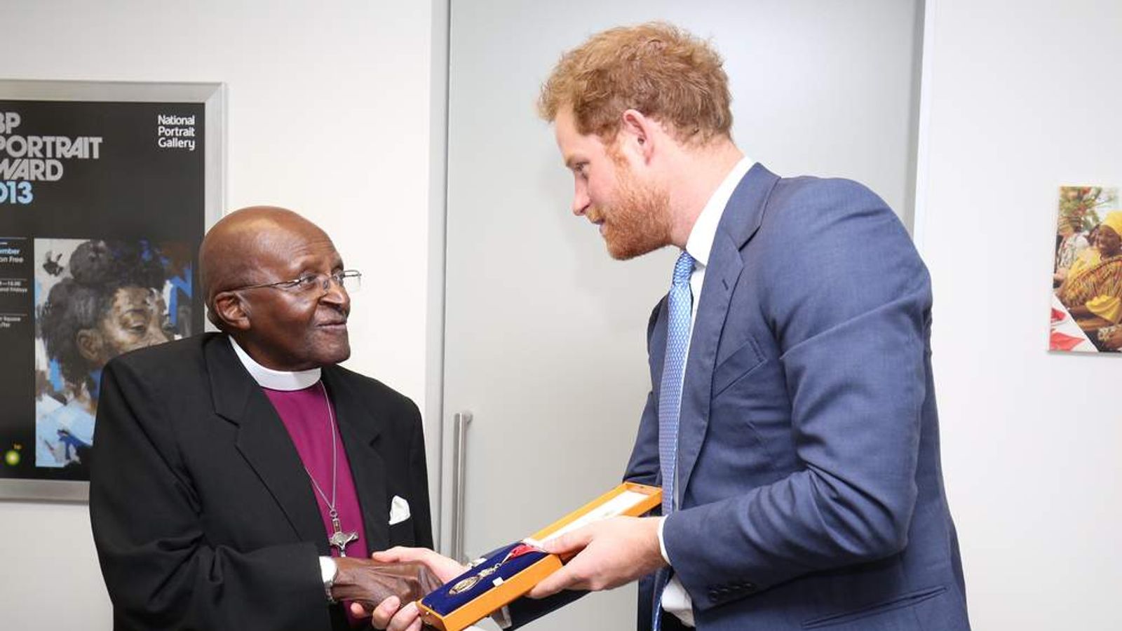Prince Harry Gives Top Honour To Tutu | World News | Sky News
