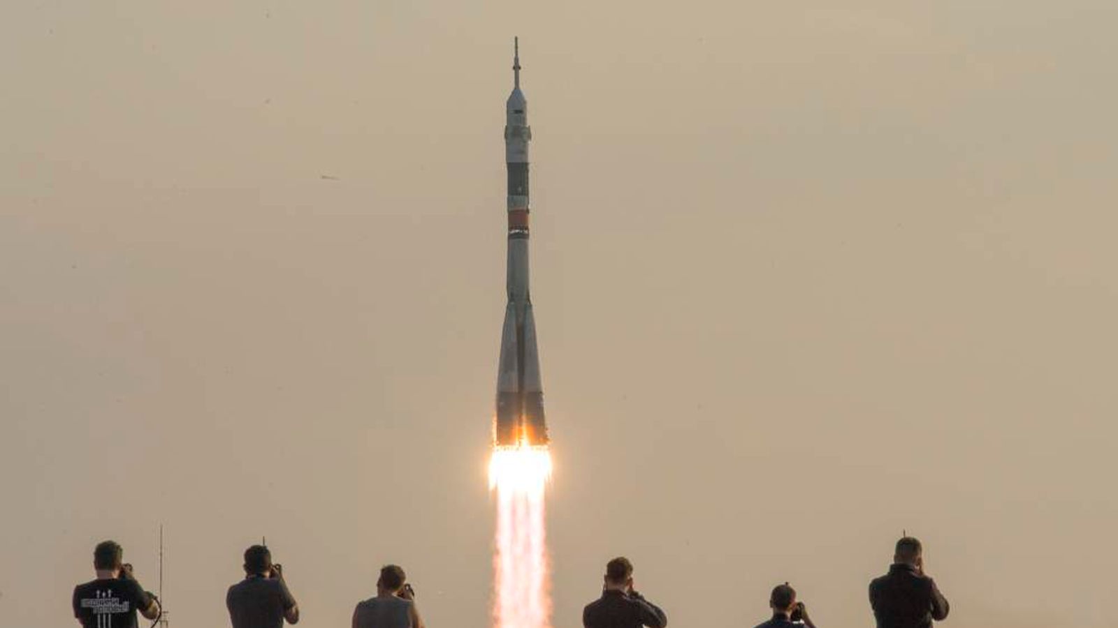 Soyuz Blasts Off In Kazakhstan | Scoop News | Sky News