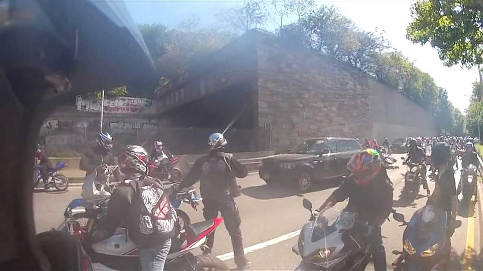 New York Biker Brawl: Cop Among 11 Charged | US News | Sky News