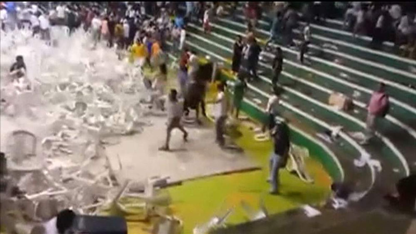 Mass Brawl At Bolivia Campaign Launch | World News | Sky News