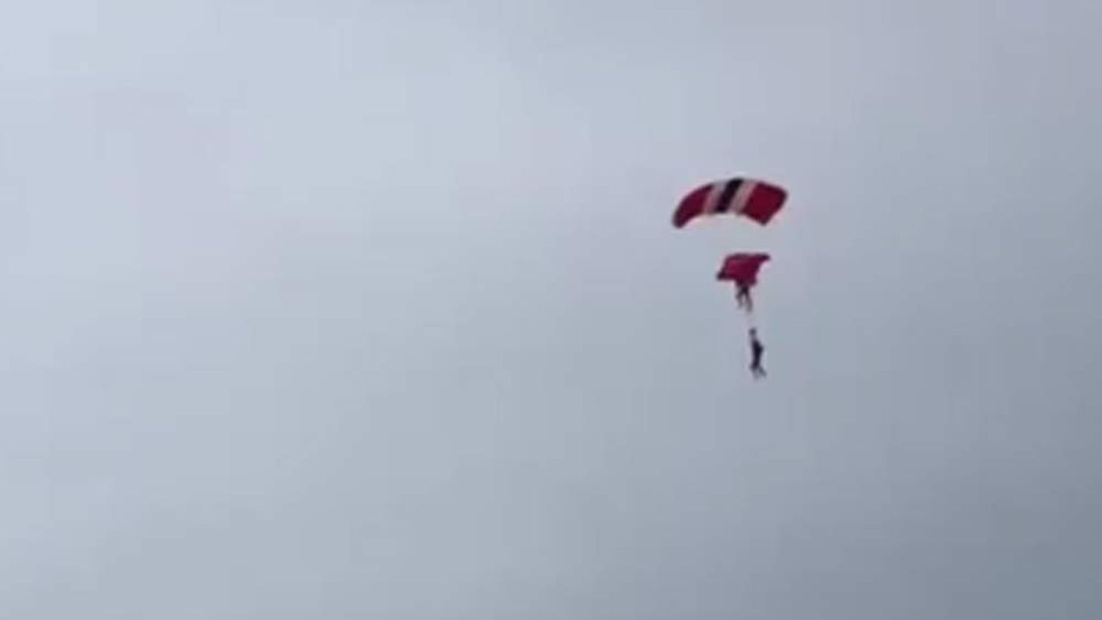 Red Devil Was Saved By Colleague When His Parachute Failed To Open ...