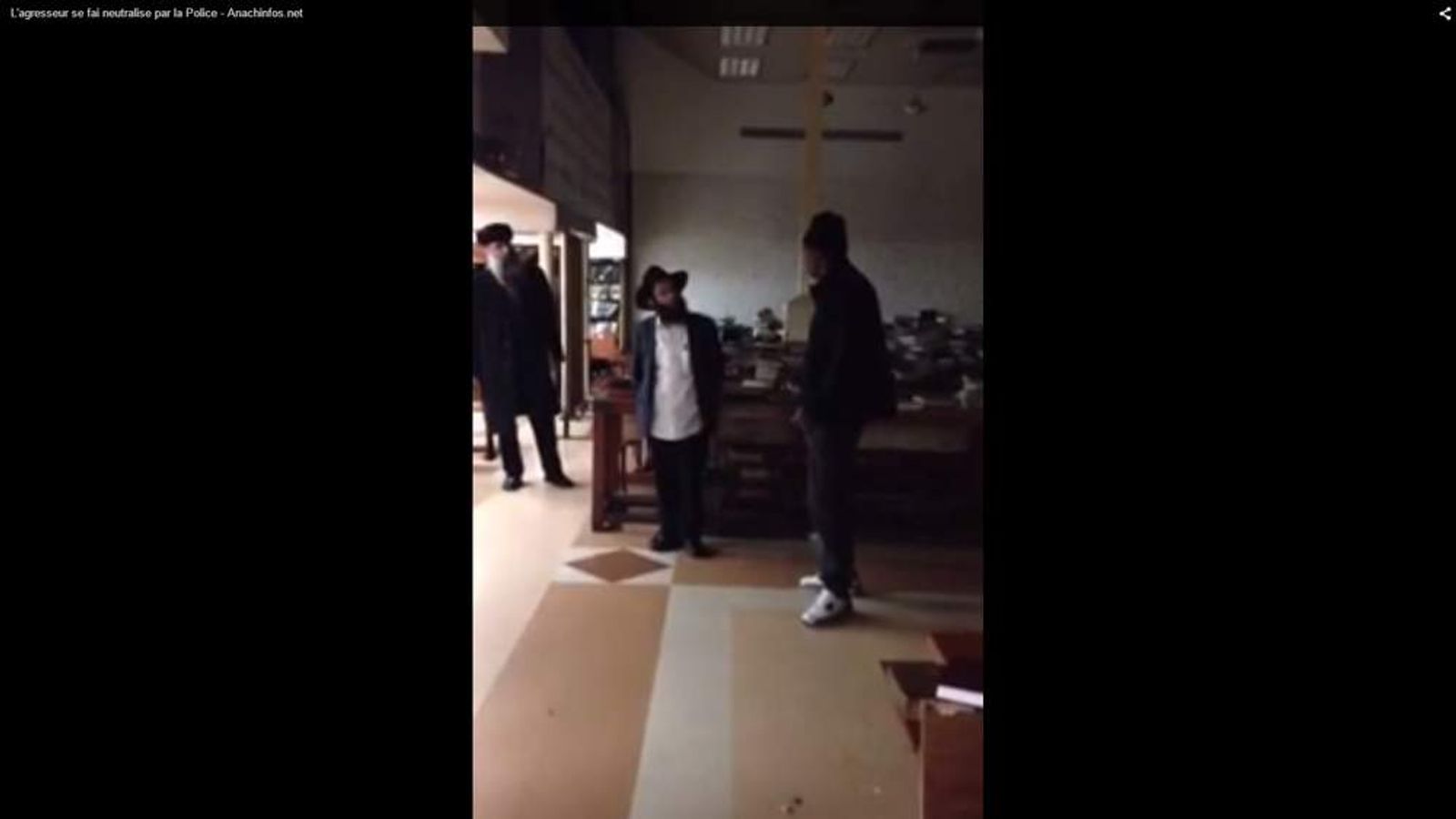 Police Shoot Man After New York Synagogue Stabbing Scoop News Sky News