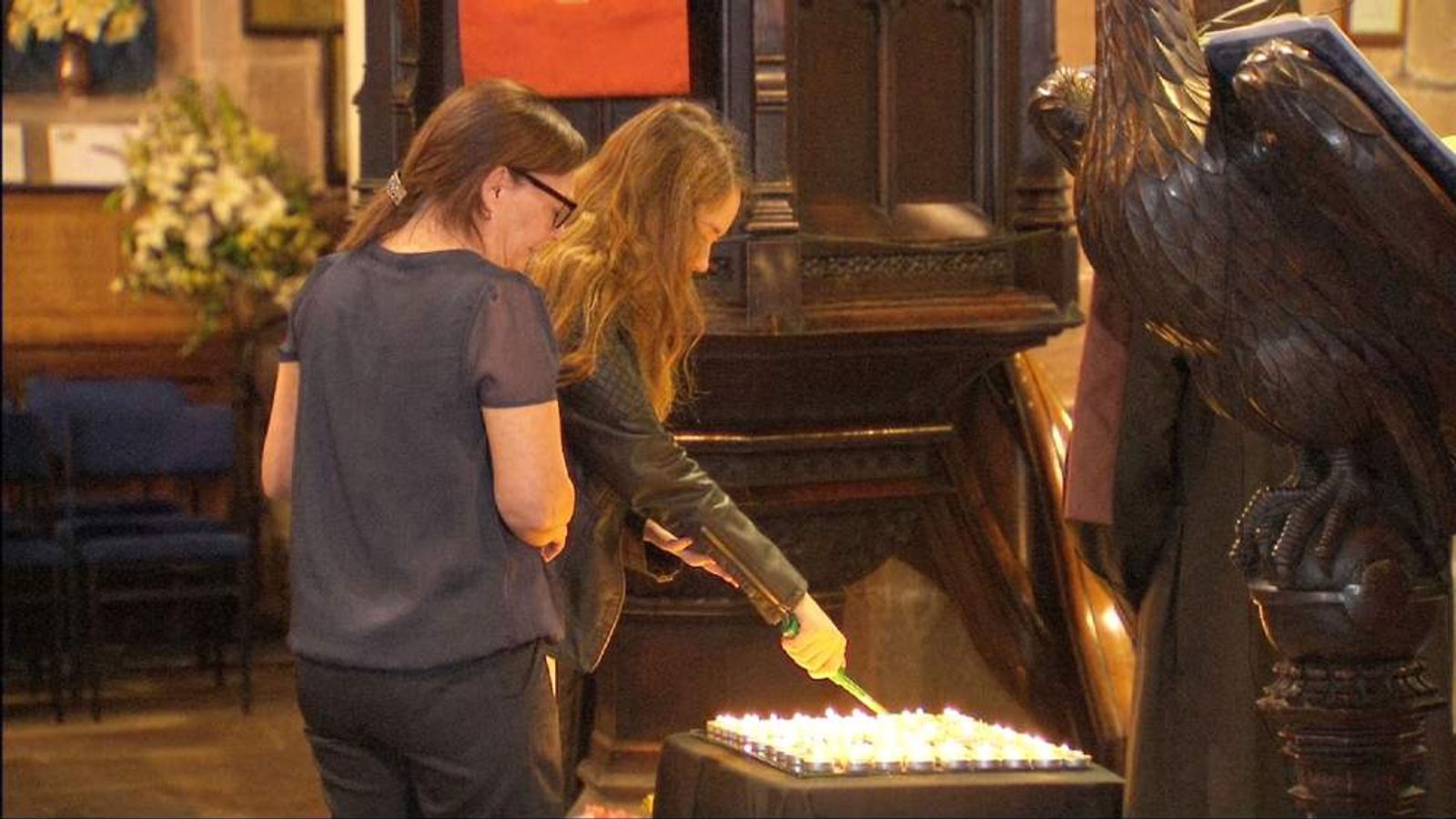 Widow Joins Service To Honour Alan Henning | UK News | Sky News