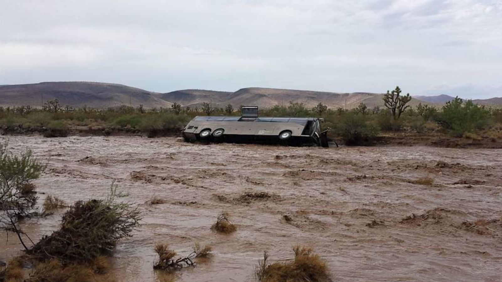 Arizona Flash Floods Sweep Away Tourist Bus Us News Sky News