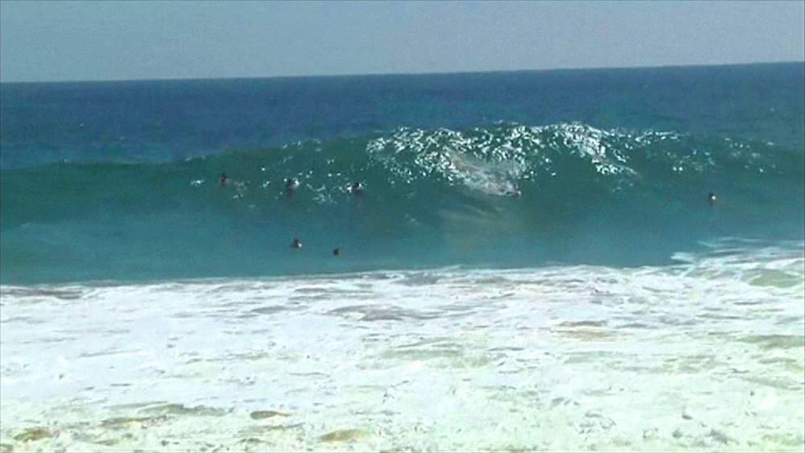 Californian Surfers Race To Hurricane Waves | World News | Sky News