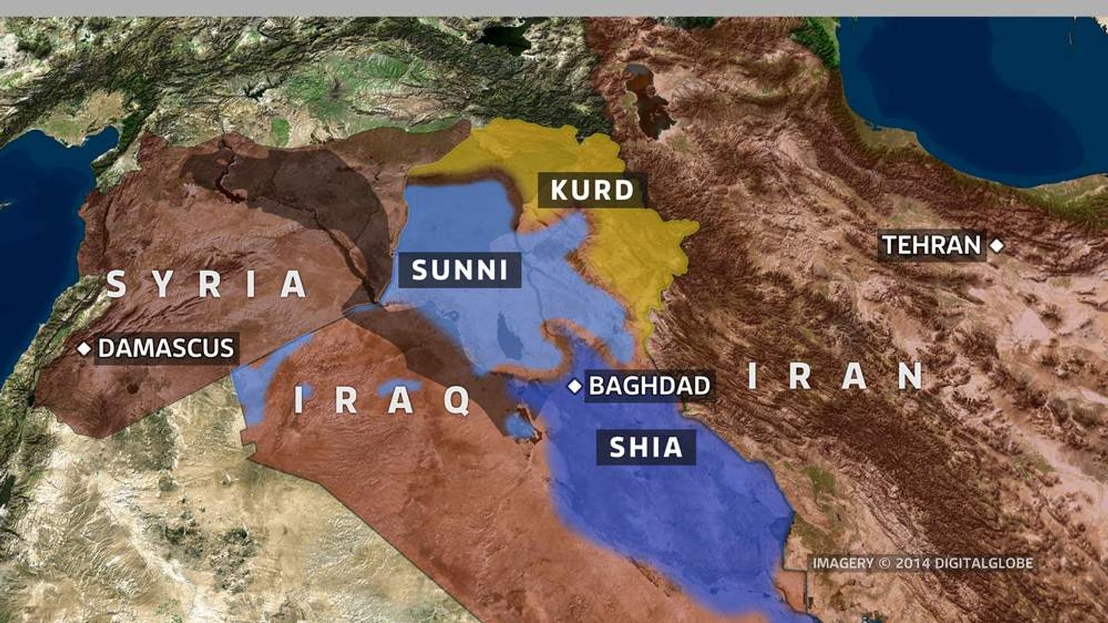 Iraq Facing Sectarian Split After ISIS Advance | World News | Sky News