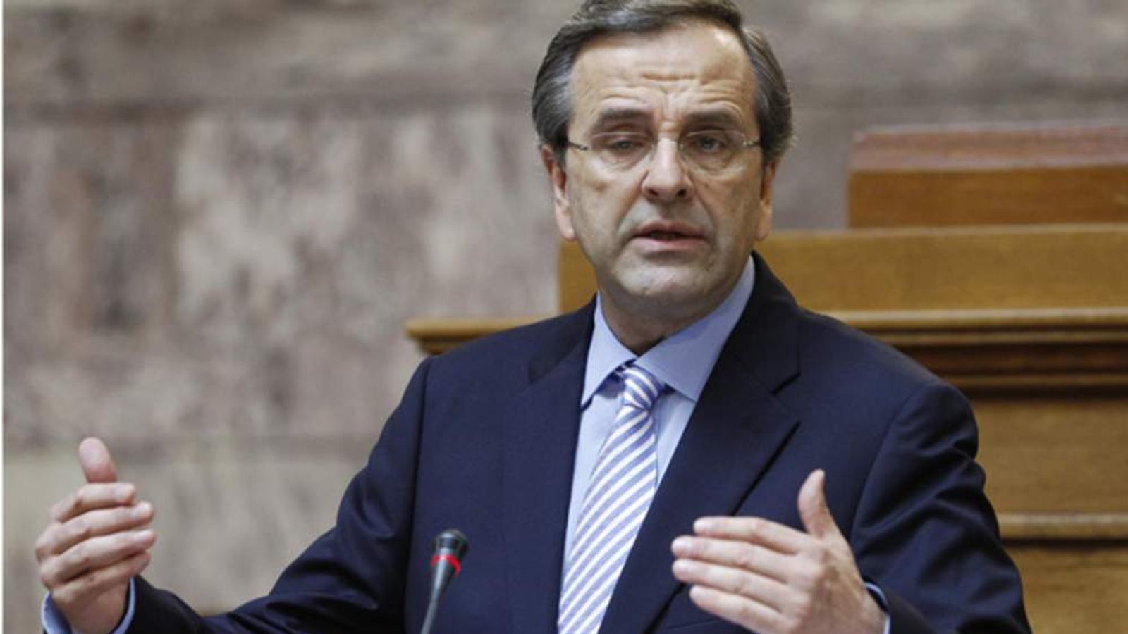 Greek PM: 'Please Give Us Air To Breathe' | World News | Sky News