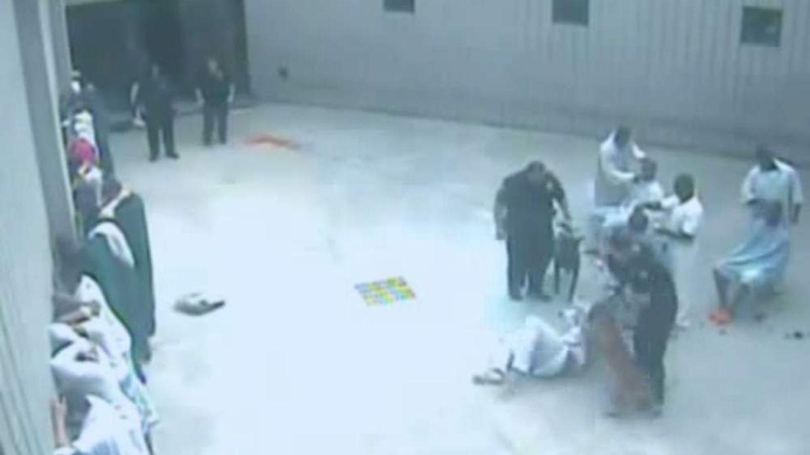 CCTV Captures Jail Guard's Attack On Inmate | US News | Sky News