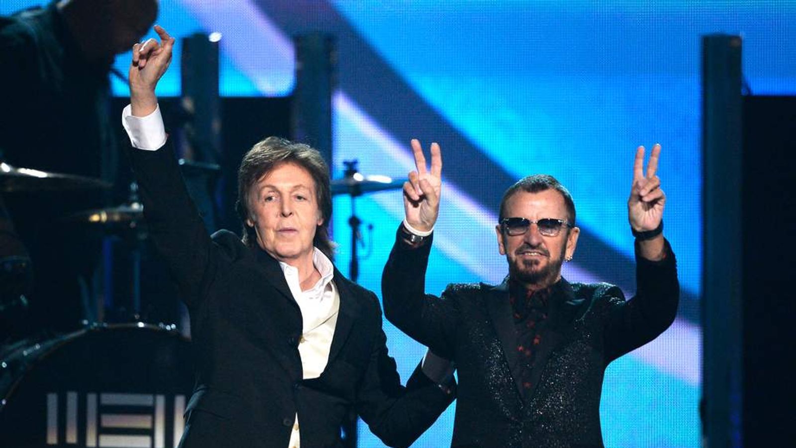 Beatles Paul And Ringo Reunite For Grammys | Ents & Arts News | Sky News