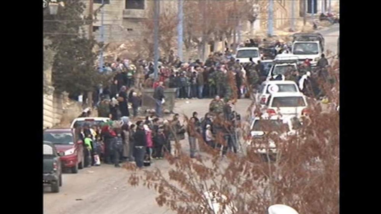 Madaya: Aid Arrives To Help Starving Syrians | World News | Sky News