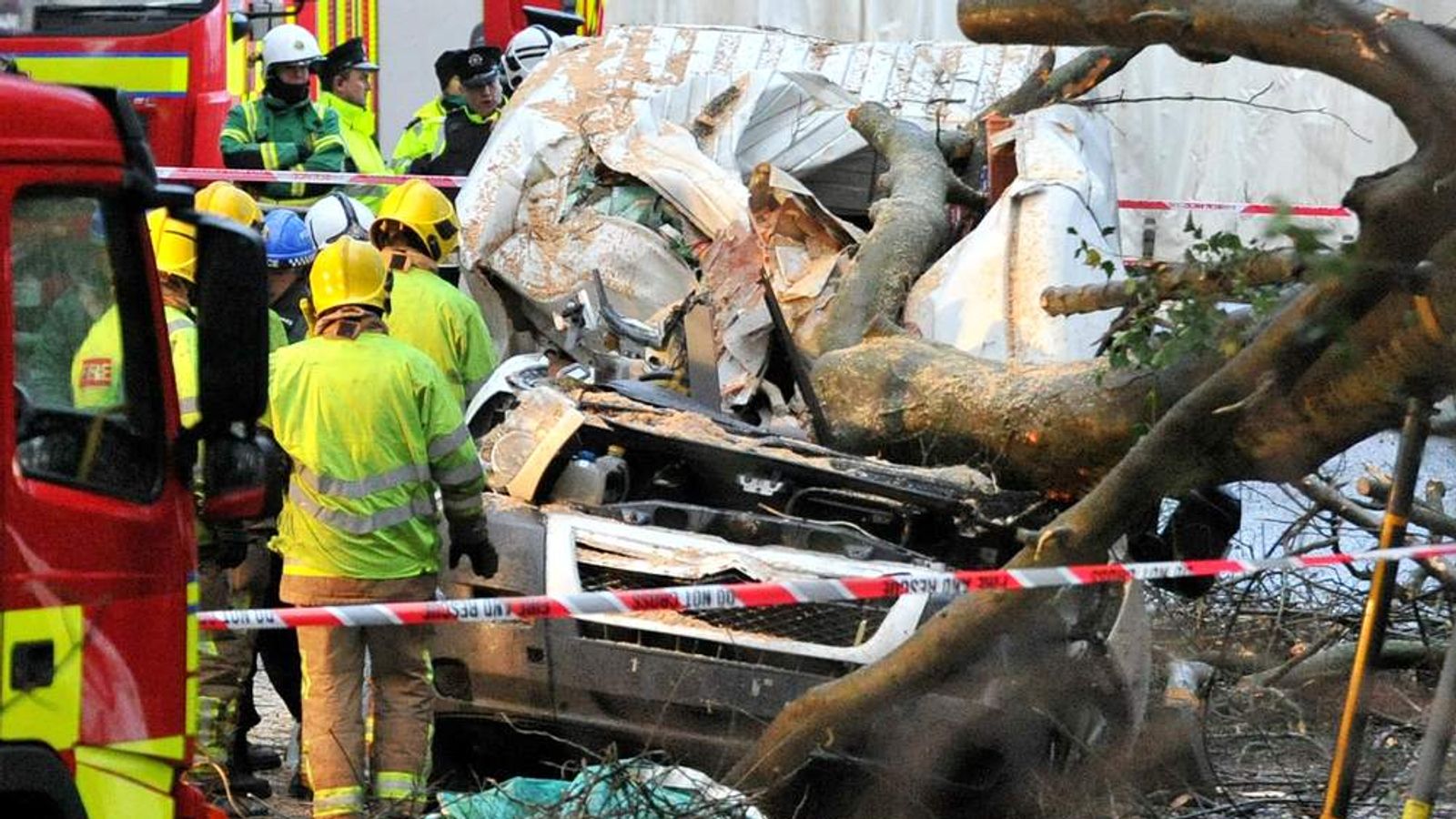 Severe Storms: Falling Tree Kills Van Driver | UK News | Sky News