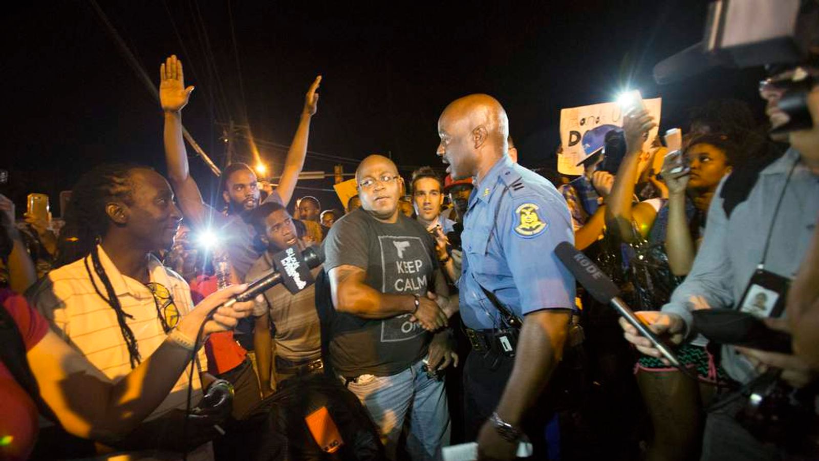Peace Returns To Ferguson Amid National Vigils | US News | Sky News