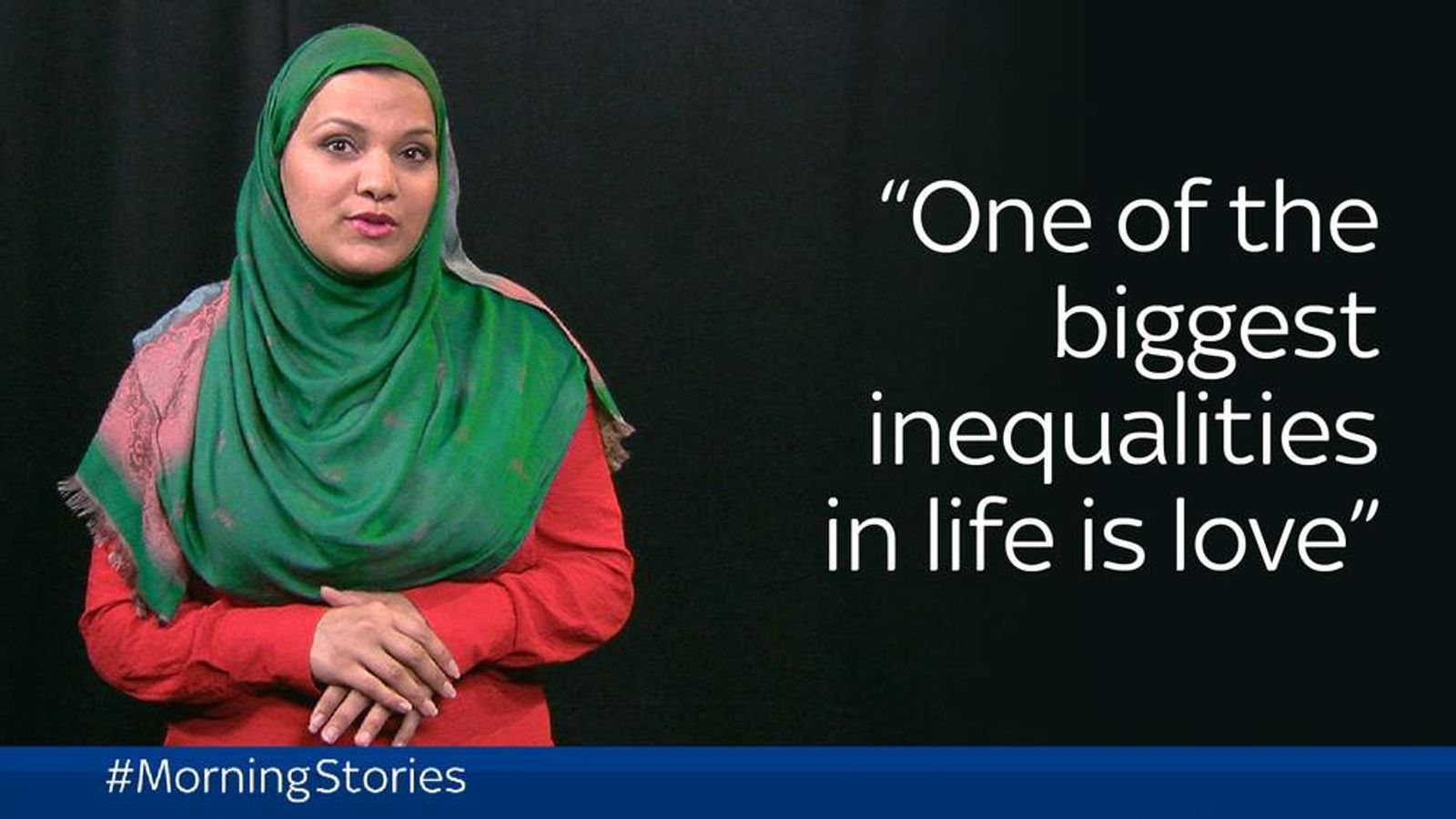 Comedian Sadia Azmat Considers One Of Life S Biggest Inequalities Scoop News Sky News