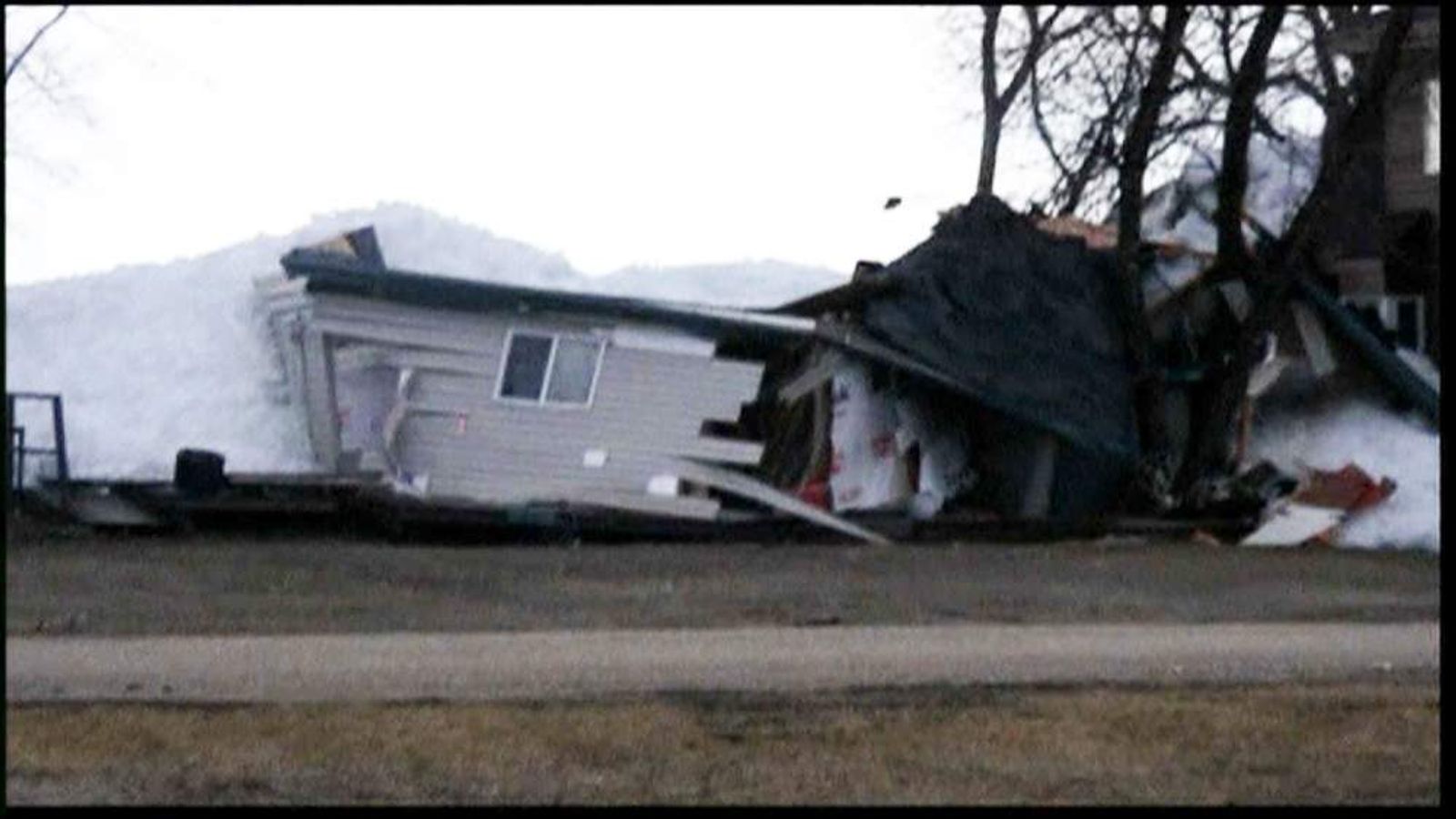 Creeping Wall Of Ice Destroys Homes In Canada | World News | Sky News