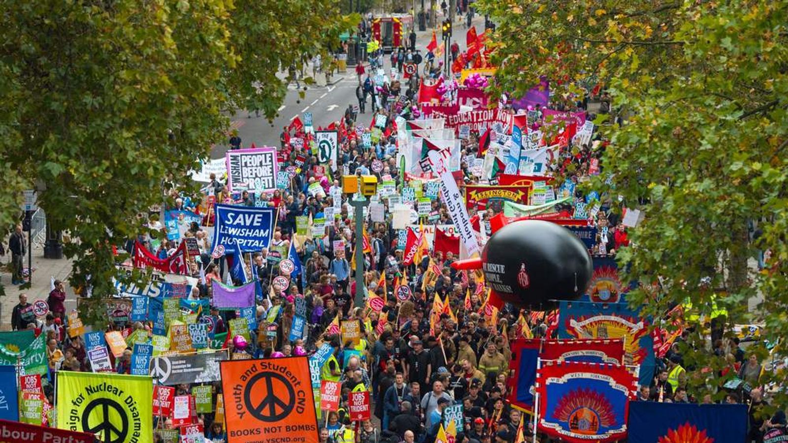 Tens Of Thousands Demonstrate Over Pay | UK News | Sky News