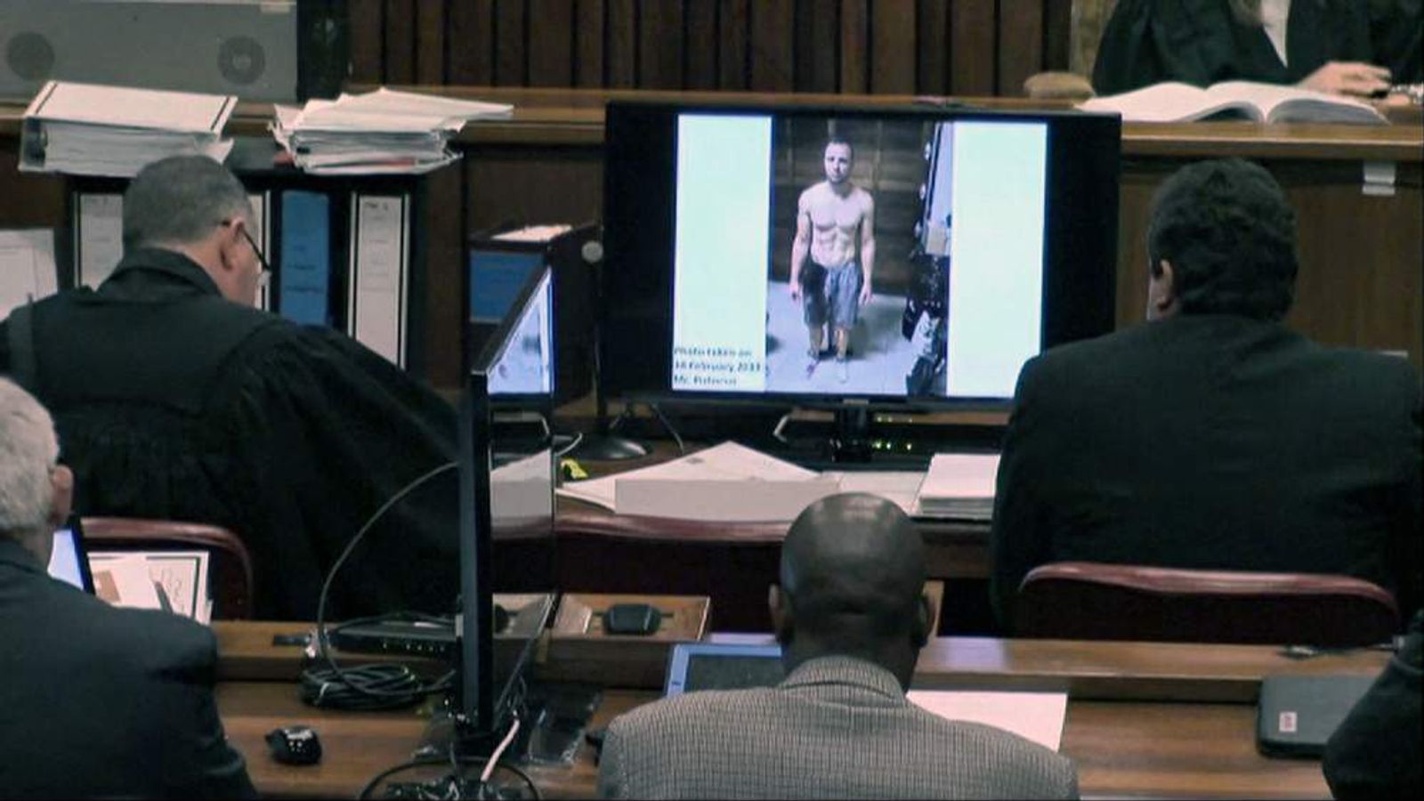Photo Shows Oscar Pistorius Drenched In Blood | World News | Sky News Photo Shows Oscar Pistorius Drenched In Blood | World News | Sky News