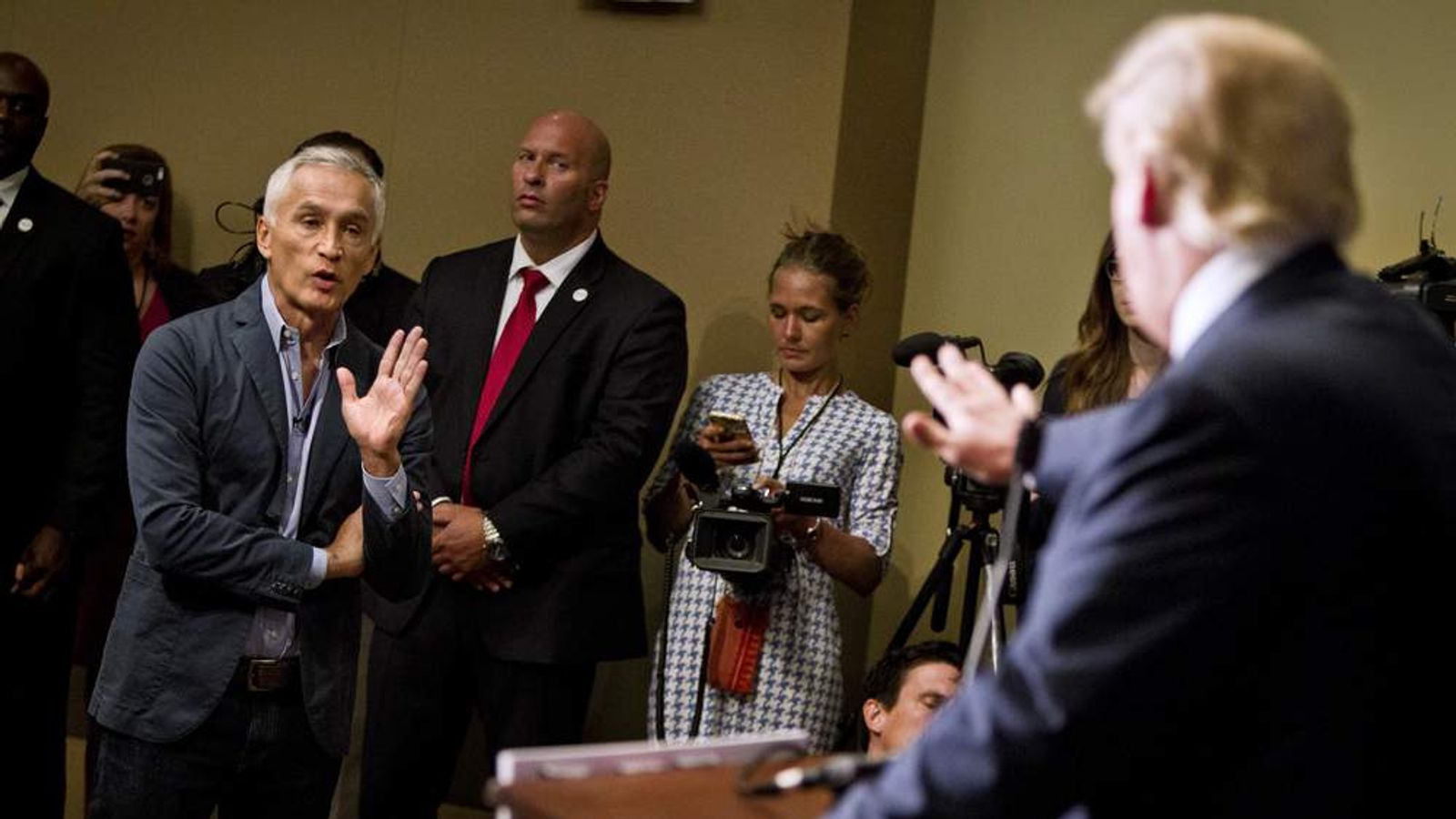 Donald Trump Kicks Out Reporter After Argument | US News | Sky News