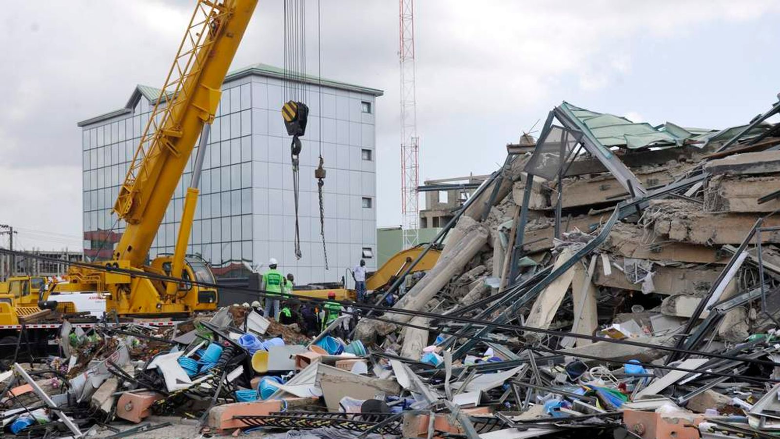 Ghana Shopping Mall Collapse: Four Dead | World News | Sky News