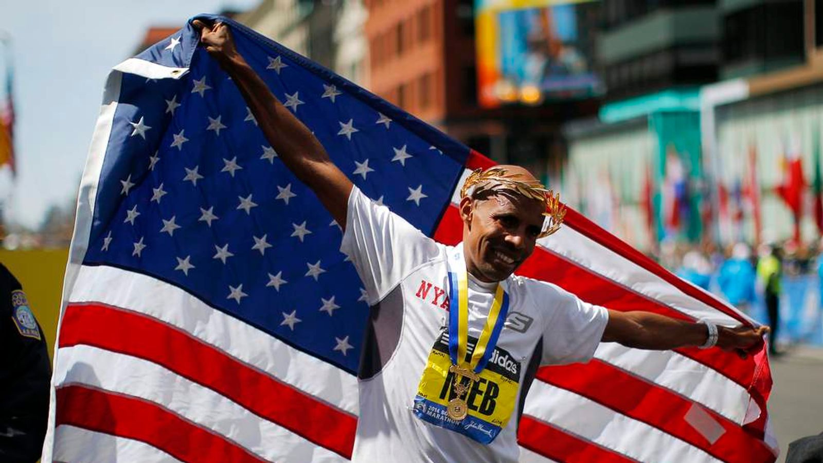 Boston Marathon: American Wins Emotional Event | US News | Sky News