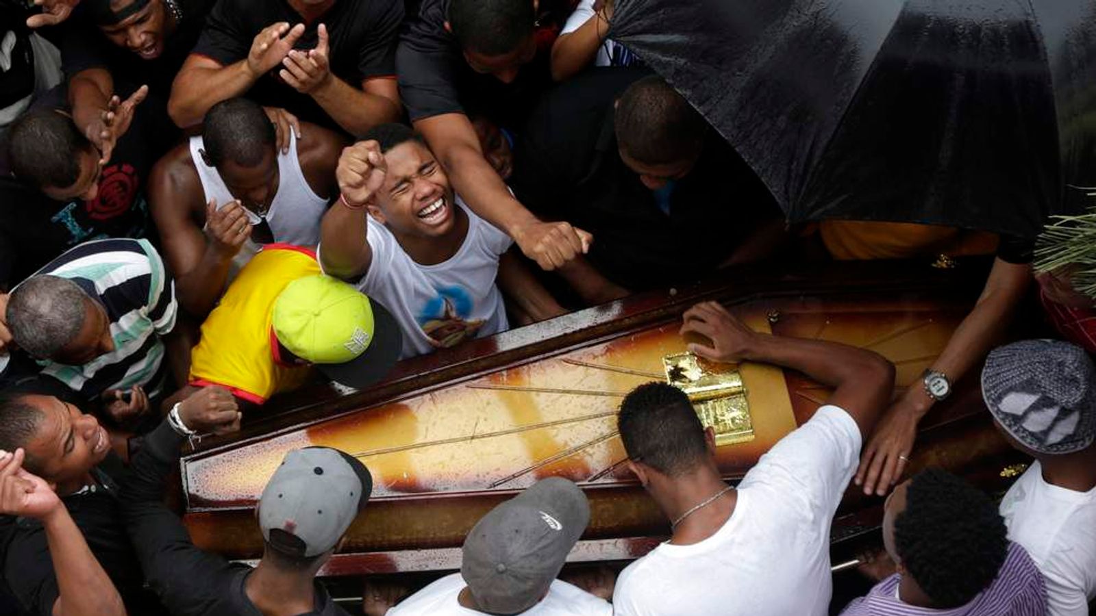 Violence Erupts In Rio After Dancer's Funeral | World News | Sky News