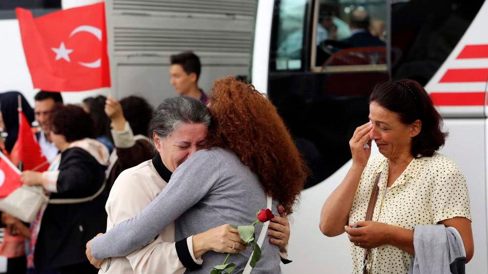 Freed Islamic State Hostages Return To Turkey | World News | Sky News
