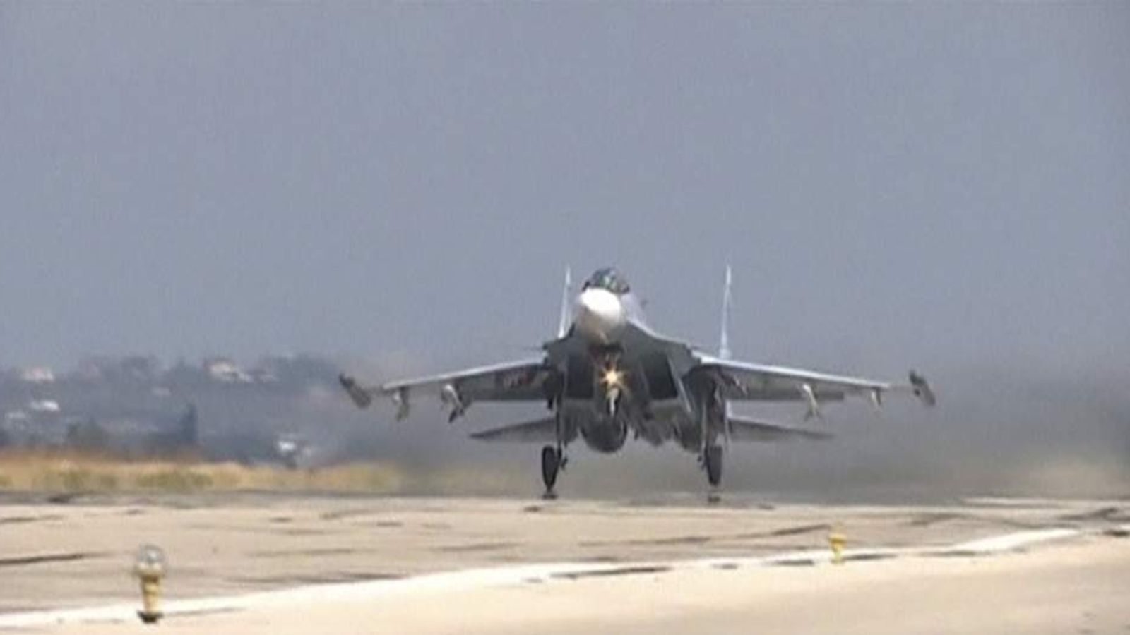 Inside Russia's Air Base Fighting For Assad | World News | Sky News
