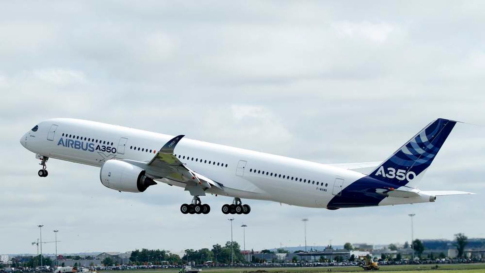 Airbus A350 Takes Off In Maiden Test Flight | Money News | Sky News