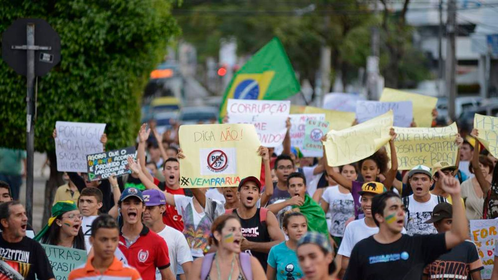 Brazil Protests: £16bn To Improve Transport | World News | Sky News