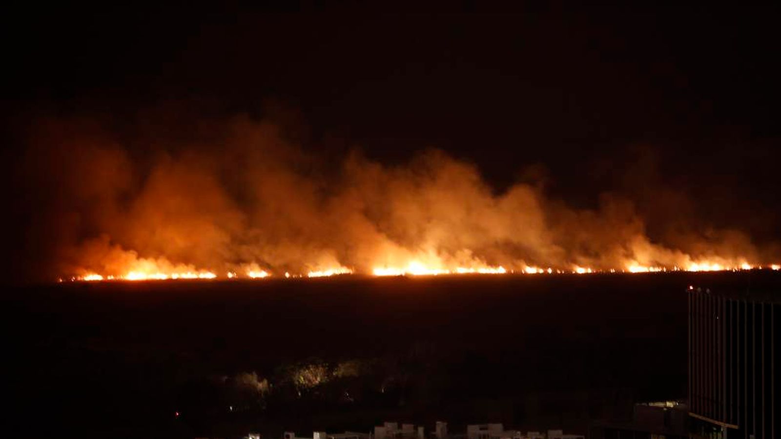 Buenos Aires Fire Rages Near City Centre | World News | Sky News