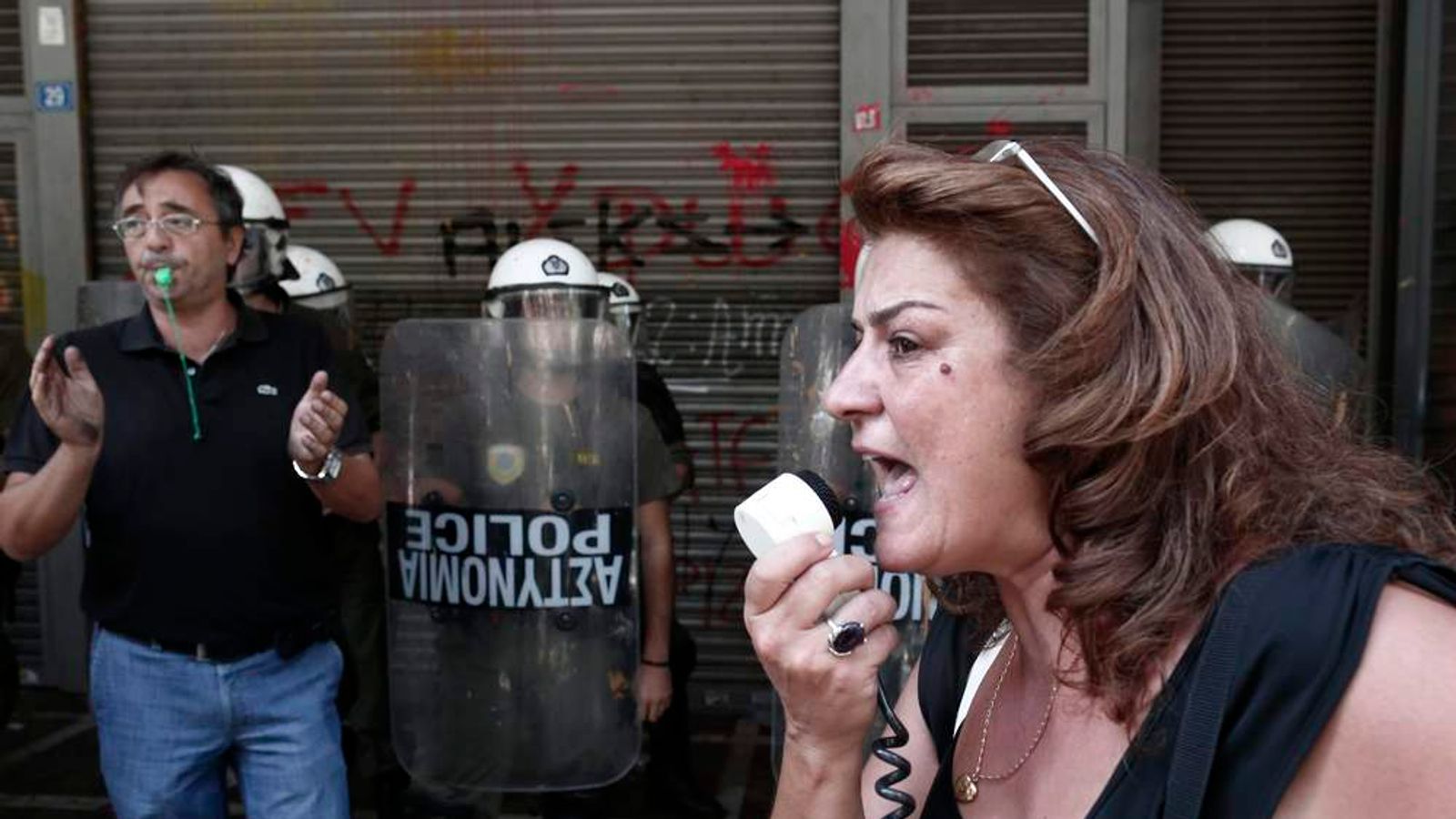 Greece Strike Amid Anti-Racist Rapper Killing | World News | Sky News