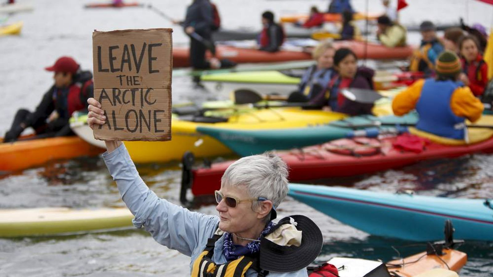 'Kayaktivists' Protest New Arctic Oil Drilling | US News | Sky News