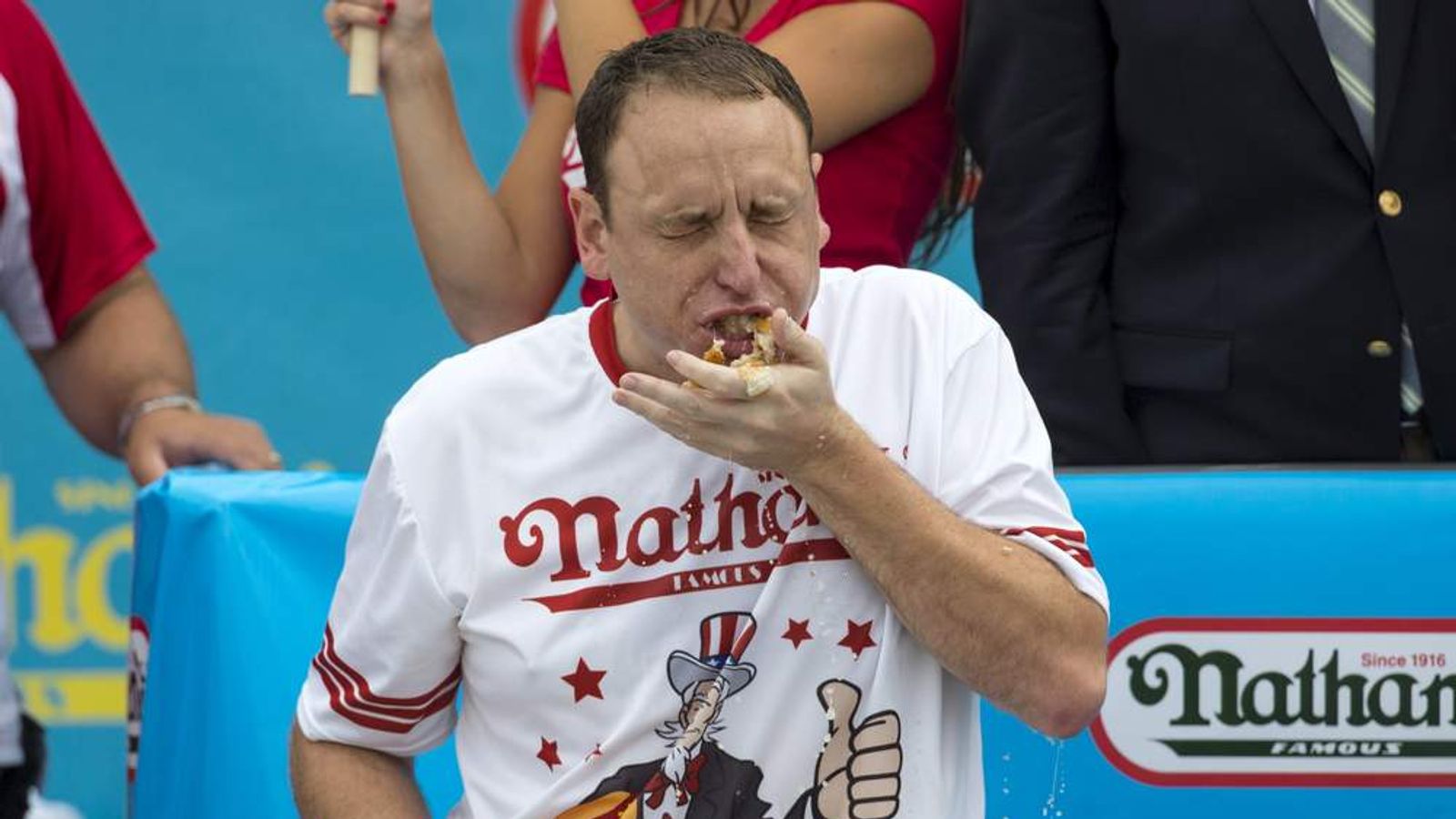 Wurst Result: Hot Dog Eating Champion Defeated | US News | Sky News