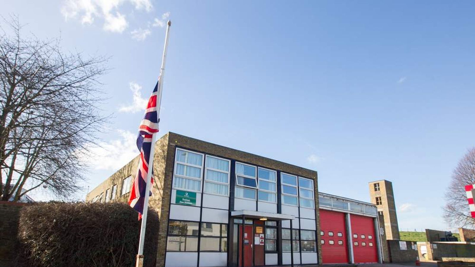 Firefighter Dies At Staines Fire Station | UK News | Sky News