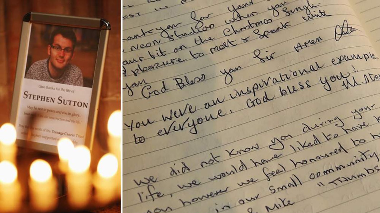 Thousands Remember Inspirational Stephen | UK News | Sky News